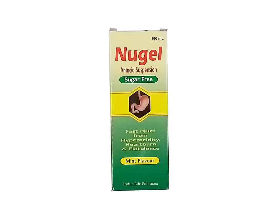 Nugel Antacid Suspension 100ml - Su Lub Myanmar