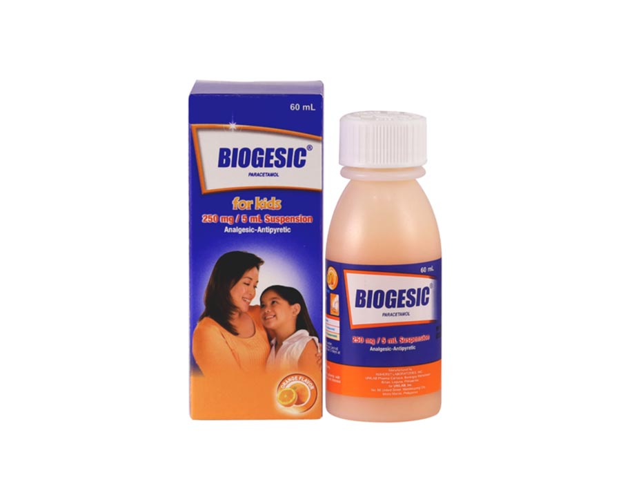Biogesic 120mg Orange 60ml - Su Lub Myanmar